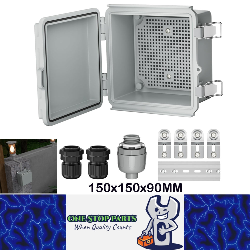 Waterproof Outdoor Electrical Box 150x150x90MM Plastic Junction Enclos ...