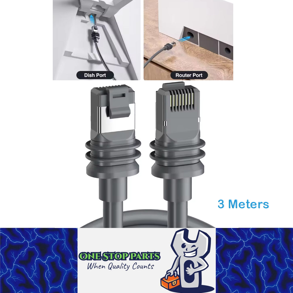 3M Starlink Gen3 Cable Ethernet Extension Cable Router to Dish Starlin ...