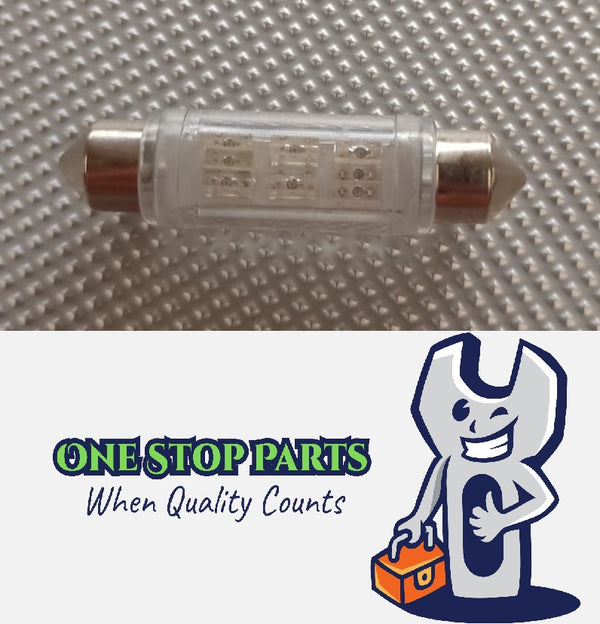 12V BLUE 39mm 8 LED BLUE FESTOON GLOBE 36 LUMENS FOR INTERIOR LIGHT GL ...