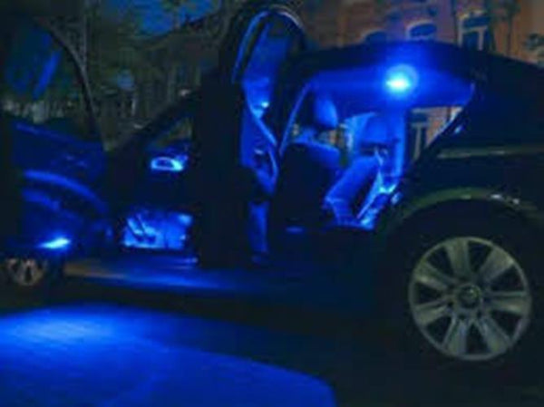 12V BLUE 39mm 8 LED BLUE FESTOON GLOBE 36 LUMENS FOR INTERIOR LIGHT GL ...