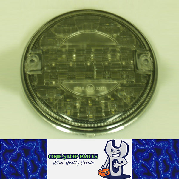 12V/24V LED ROUND HAMBURGER REVERSE MODULE LAMP CARAVAN TRAILER TRUCK ...