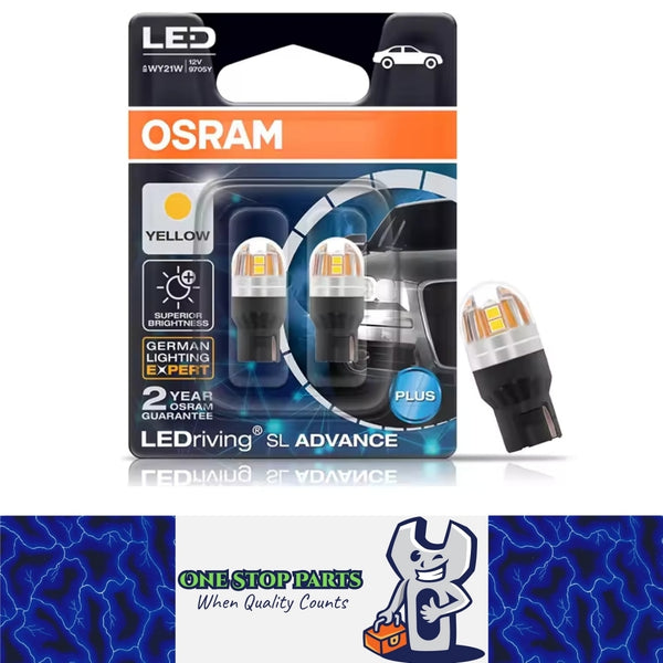 OSRAM T20 7440 LED 12V Yellow WY21W LEDriving SL Advance Osram Orginal ...