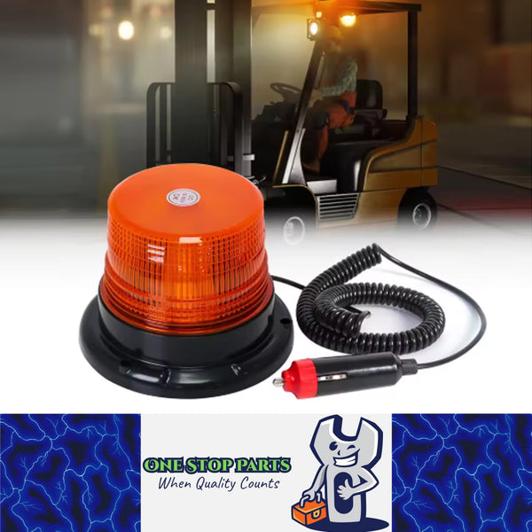 Magnetic Amber LED Emergency Strobe Light Roof Flashing Beacon Warning ...