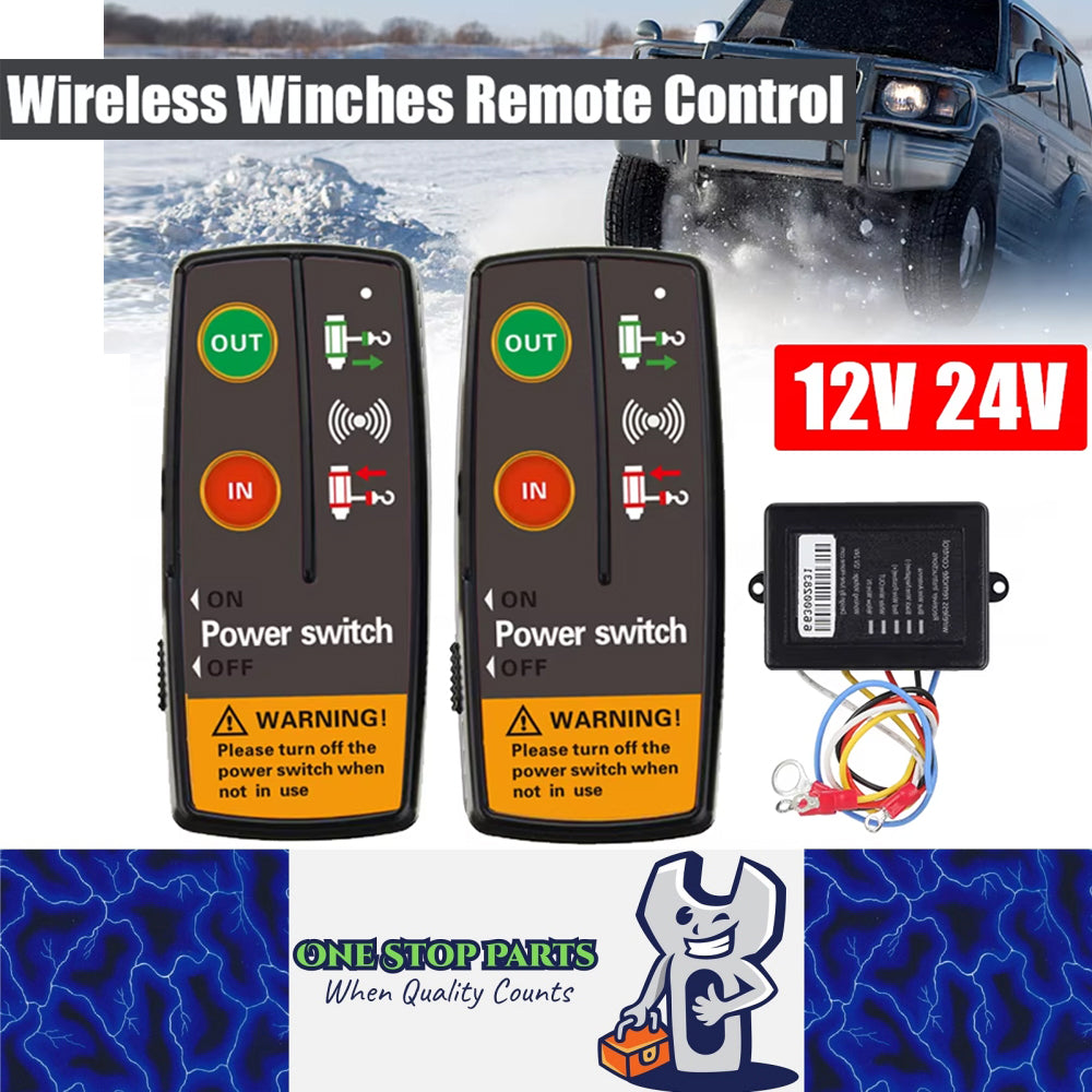 12V/24V Wireless Winch Switch Controller Remote Control System for Car ...